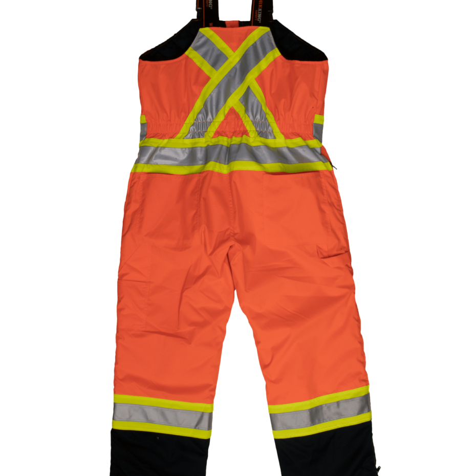 Work King Waterproof Lined Safety Bib Overall - Weaver and Devore ...