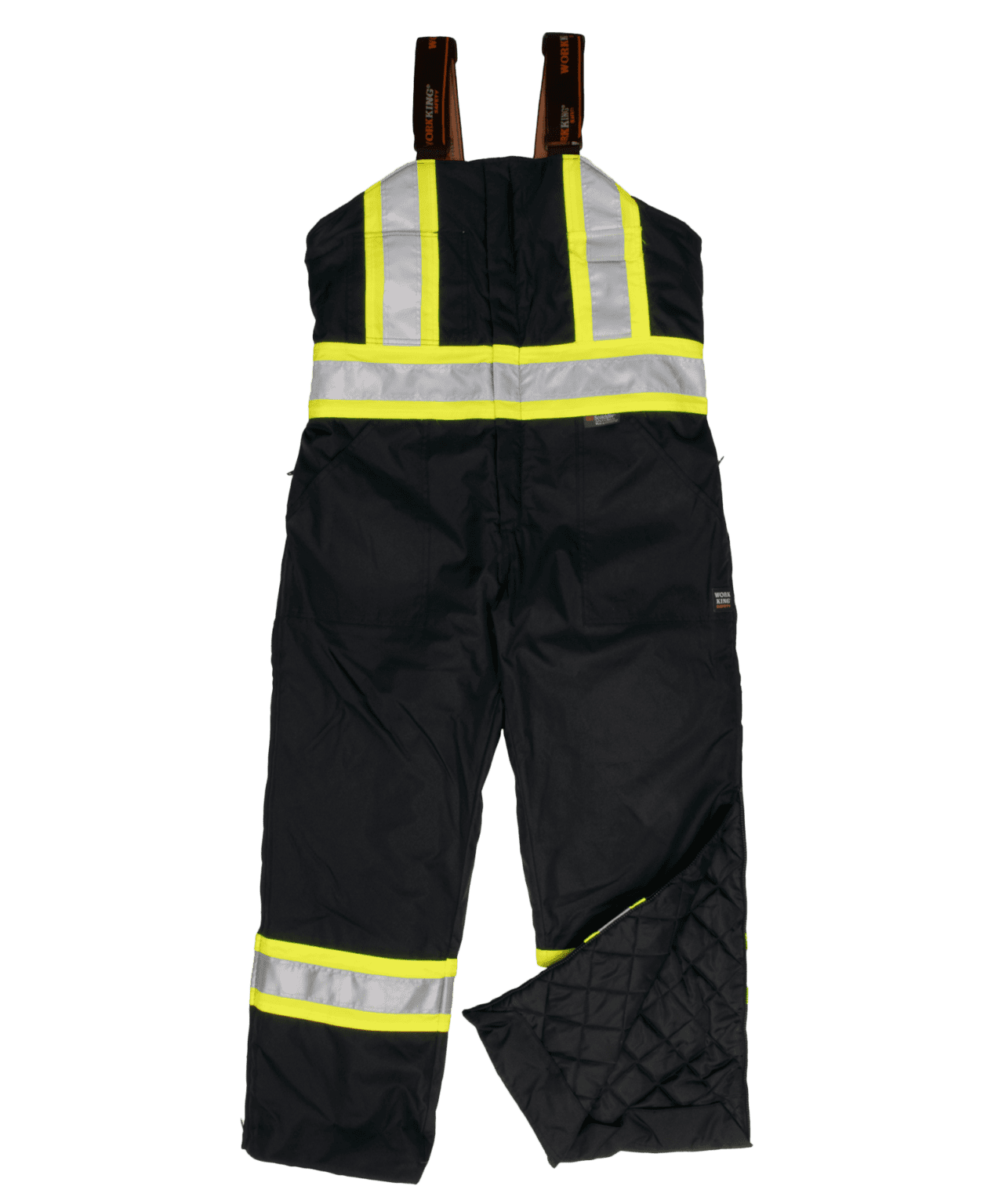 Work King Waterproof Lined Safety Bib Overall - Weaver and Devore ...